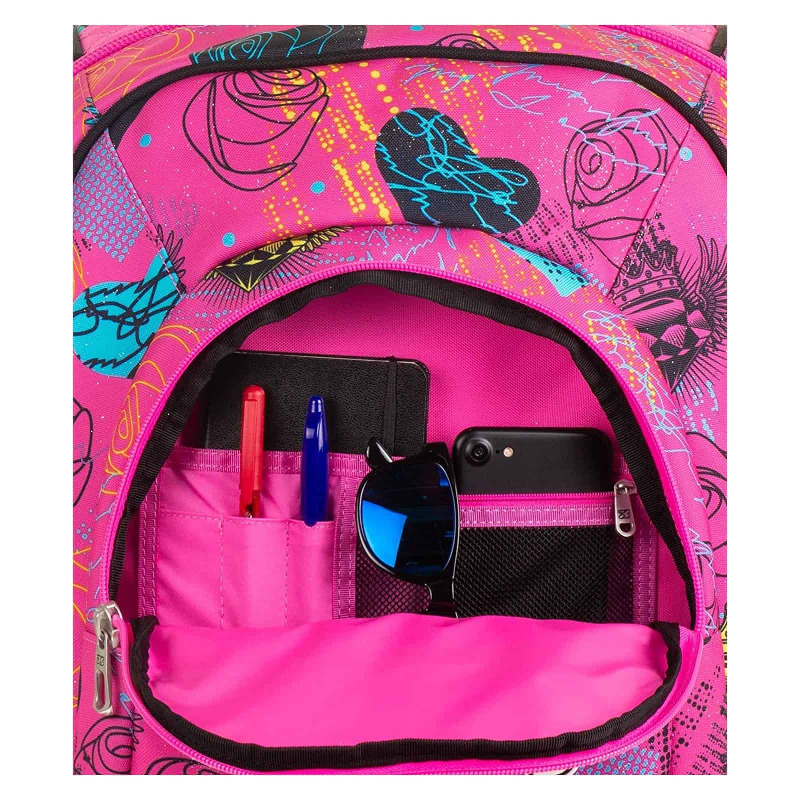 Trolley SEVEN Fit Shiny Girl 35 Lt 2in1 Zaino con spallacci a scomparsa ...